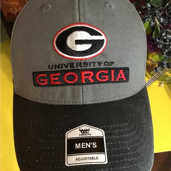 Accessories | University Of Georgia Gray And Black Cap | Poshmark
